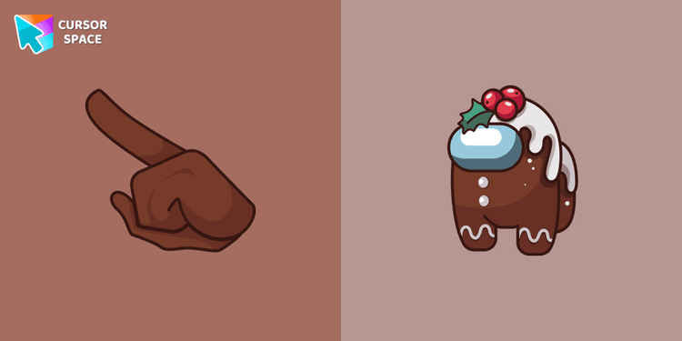 Custom Cursor Among Us Gingerbread For Google Chrome - Cursor Pack ...